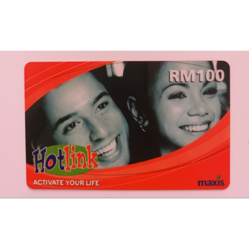 Vintage Collectibles Used Prepaid (No Credit) Hotlink Maxis RM100 ...