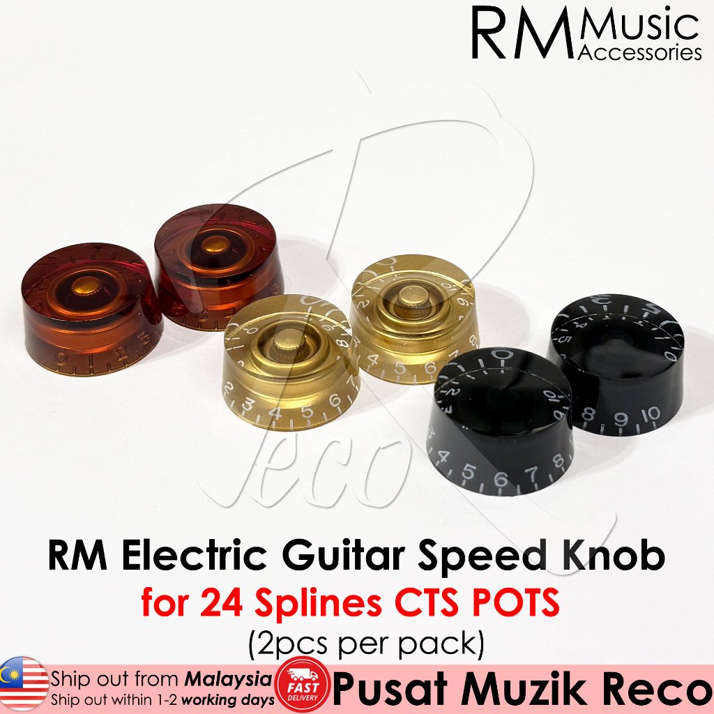 RM 24 Spline CTS Knob LP Electric Guitar Speed Knob Control Knob Volume ...