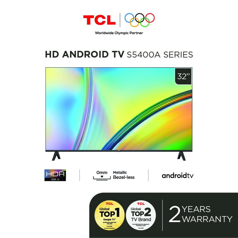TCL HD 32 Inch Android TV With HDR 10 Dolby Audio HDMI, Big Memory ...