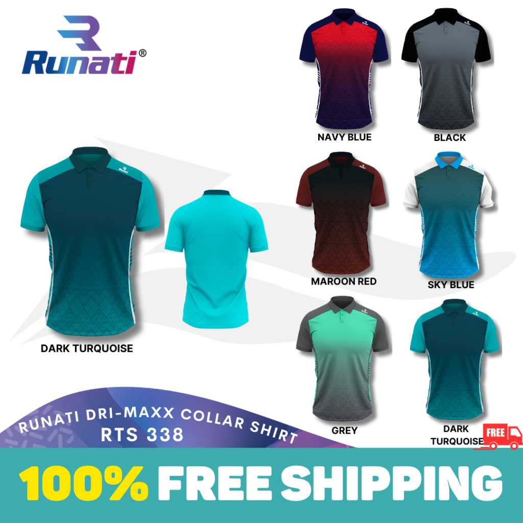 Runati Dri-Maxx Collar Short Sleeve RTS338 | Shopee Malaysia