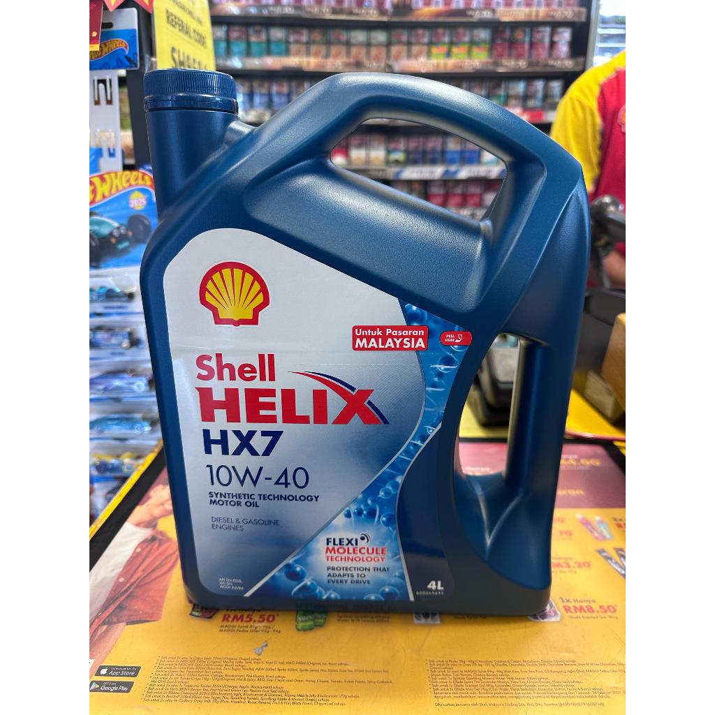 SHELL HELIX HX7 10W-40(100% ORIGINAL) | Shopee Malaysia