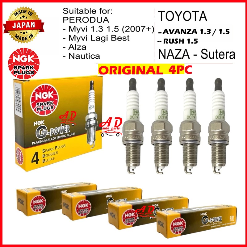 ORIGINAL NGK Spark Plug PERODUA Myvi 1.3/1.5 Alza TOYOTA Avanza RUSH 1. ...