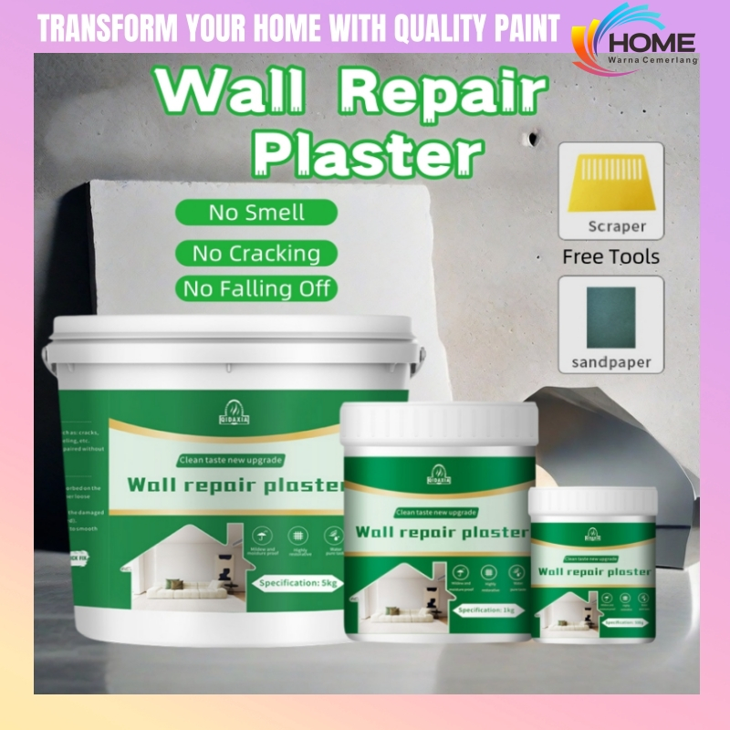 Ready Stock Wall Repair Paste Waterproof And Mildew-proof No Odor Quick ...