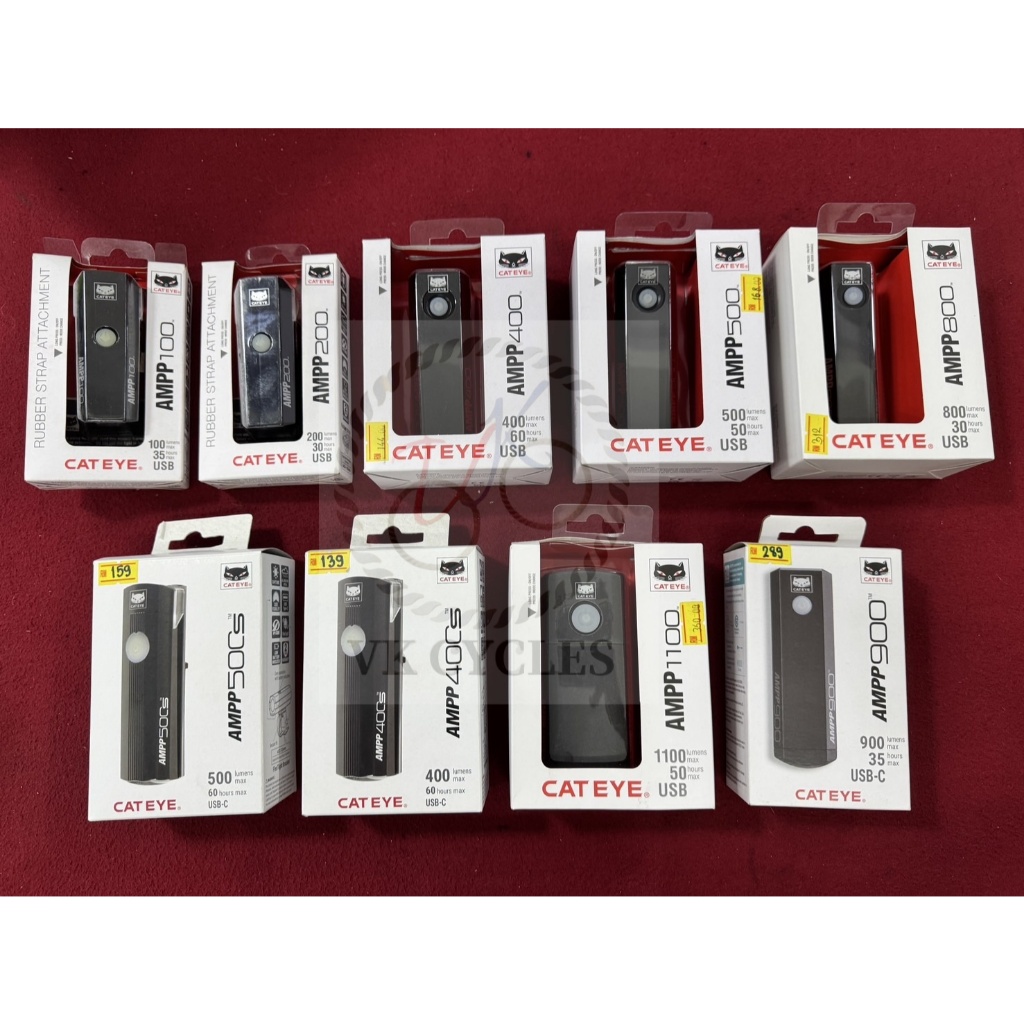 CATEYE Front Light AMPP100/200/400/500/800/900/1100/400S/500S USB ...