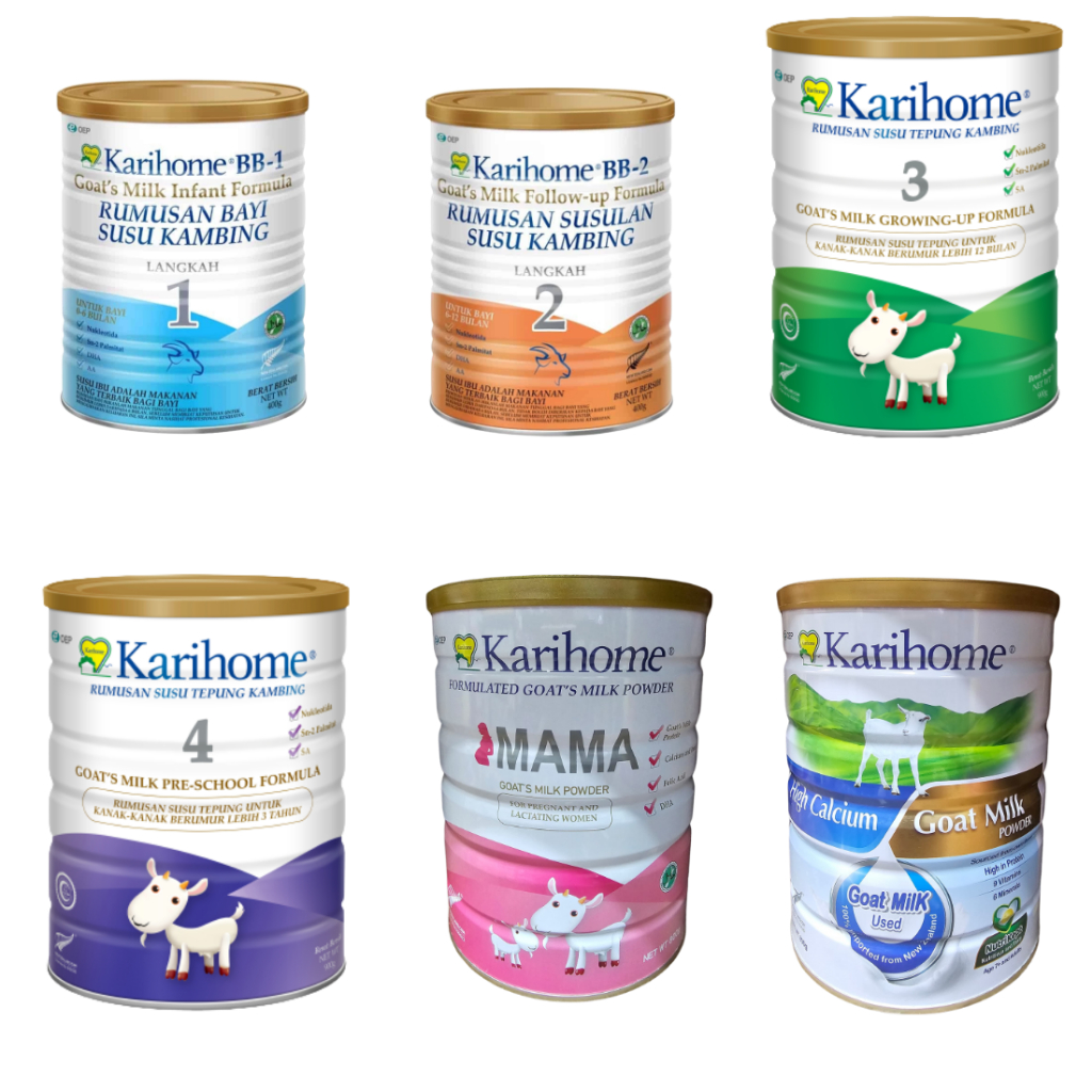 【奶粉】Karihome Goat Milk (Step 1 400g) (Step 2 400g) (Step 3 900g) (step 4 900g) (Mama Milk 900g ...