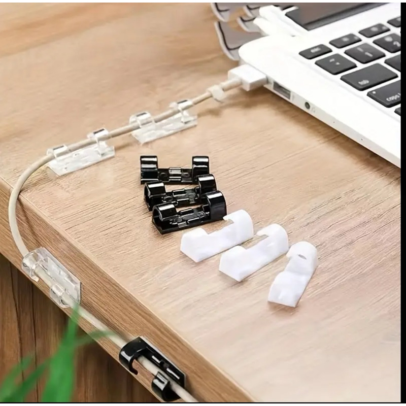 Self-adhesive Wire Organizer, Cable Clip Buckle Plastic Clips Ties ...