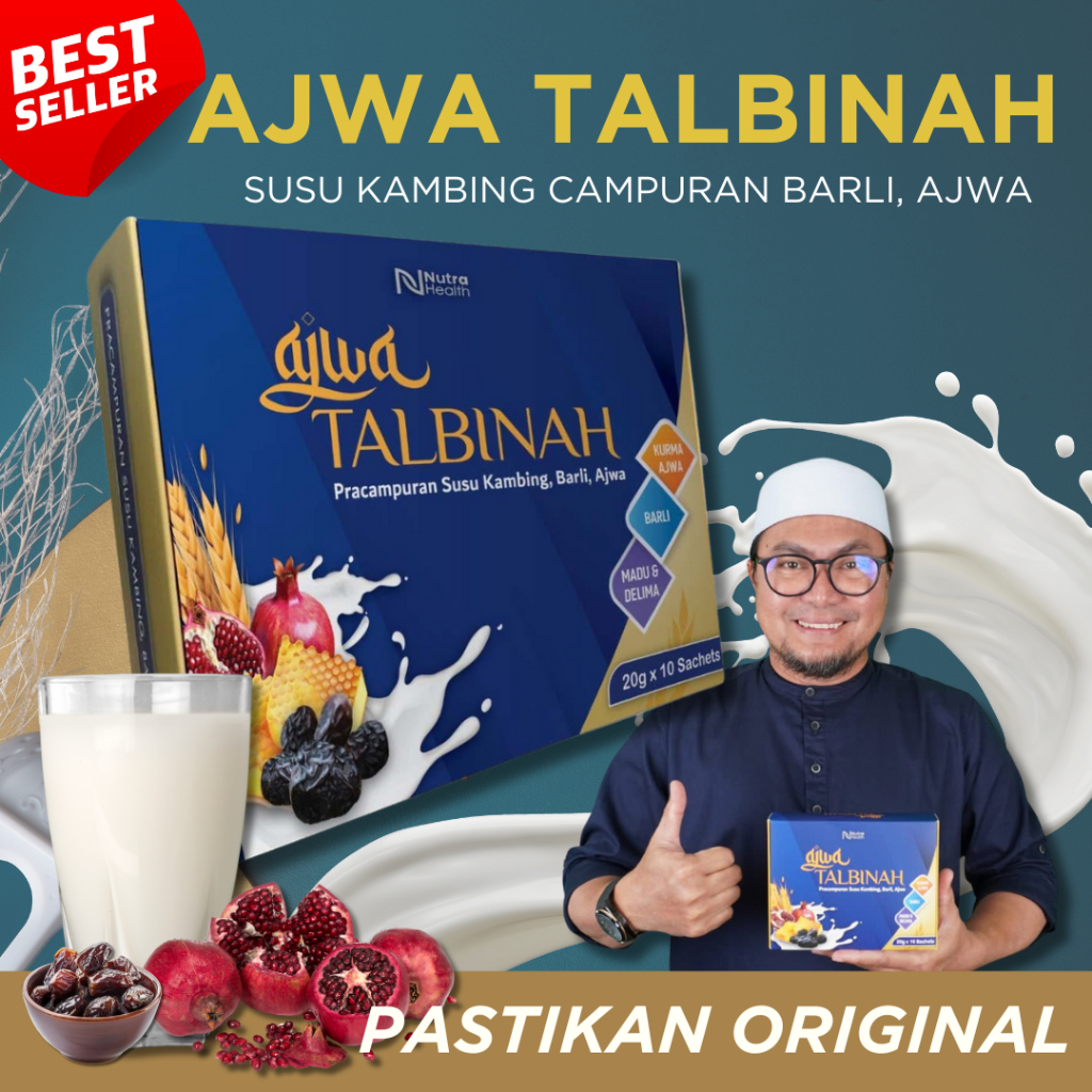 AJWA TALBINAH Makanan Sunnah Susu Kambing Campuran Barli Kurma | Shopee ...