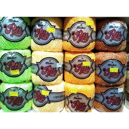 (stock clearance) Minlon Polly Yarn Crochet Yarn Benang Kait | Shopee ...