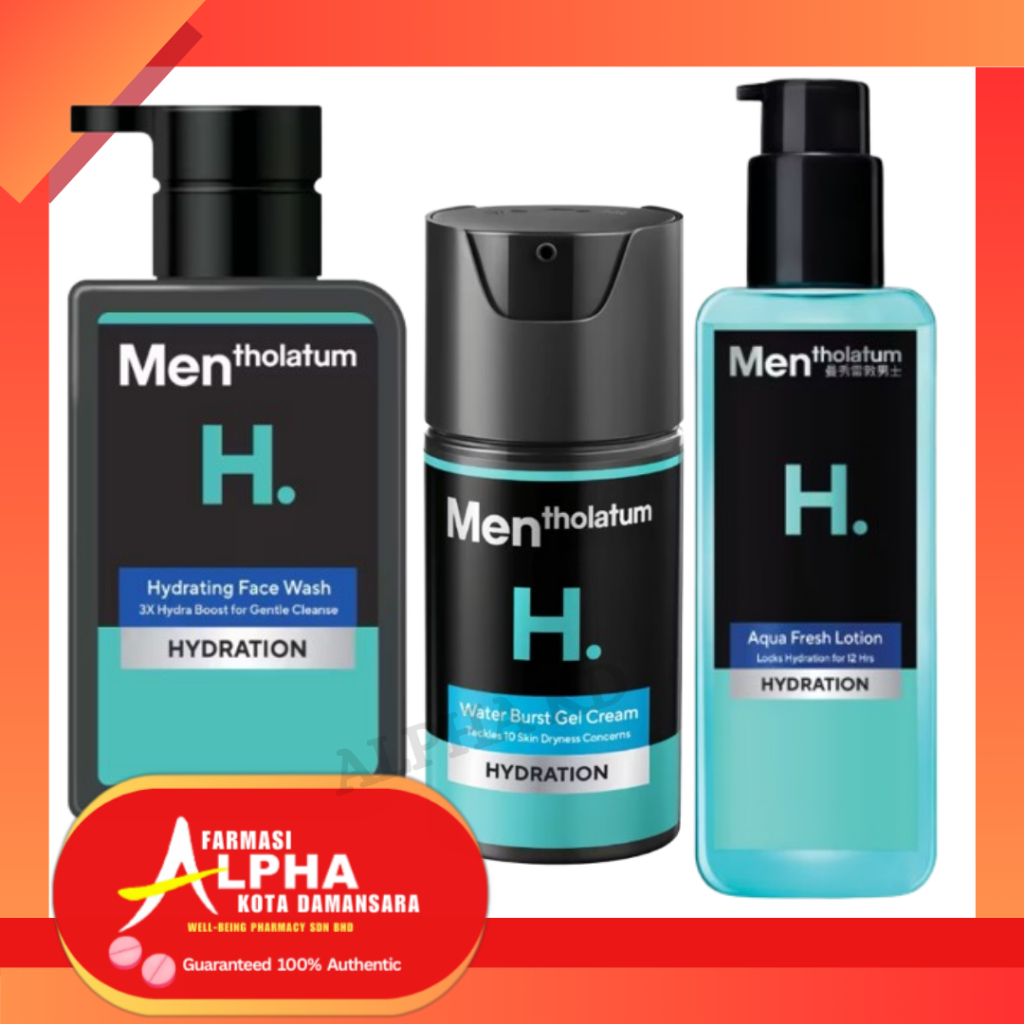 Mentholatum Men Hydrating Range. Hydrating Facial Wash 150ml / Water ...