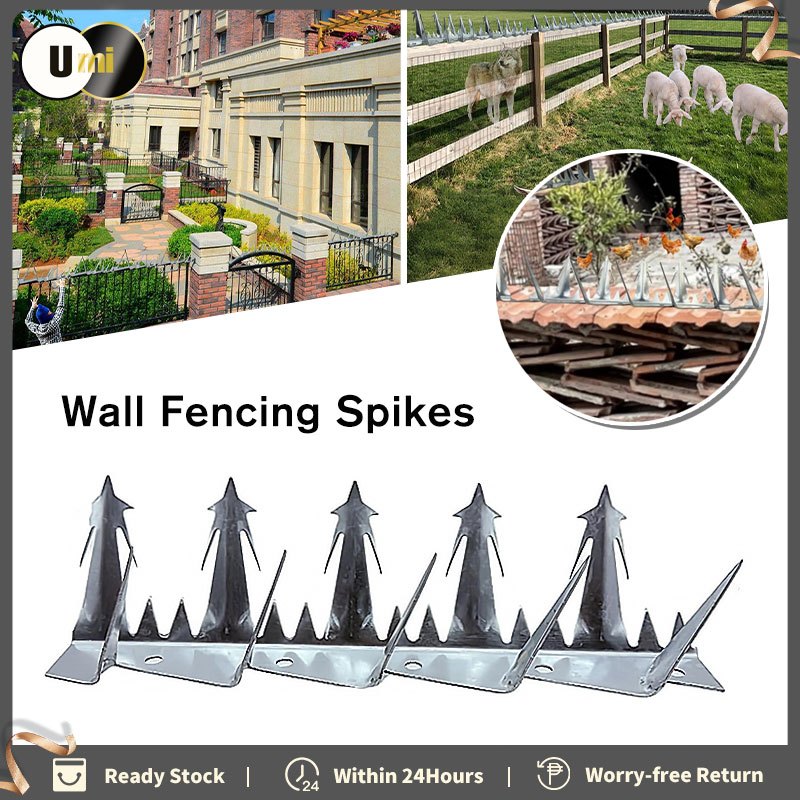 1.25m Security Wall Fencing Spikes Anti Climb Fence Barb HotDip ...