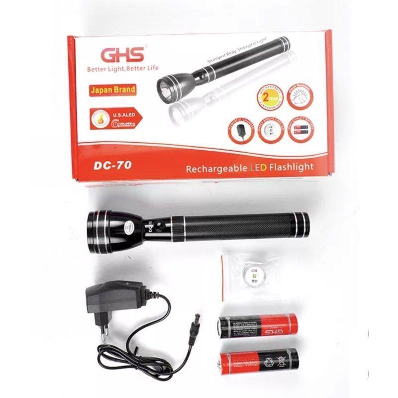 🔦 [READY STOCK] GSH JAPAN Original Rechargeable LED Torch Light – DC70 / DC80 / DC90 / DC100 🔦 ...