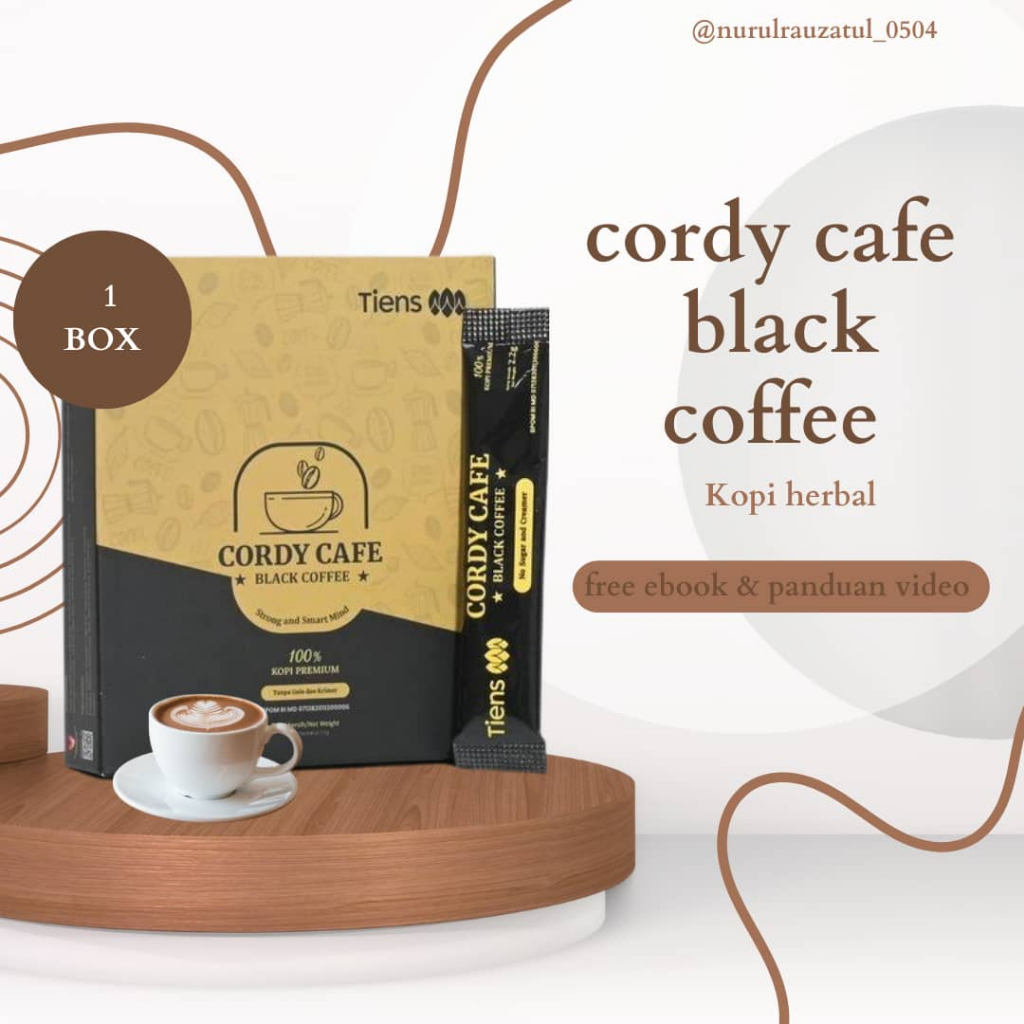 CORDY CAFE BLACK COFFEE KOPI KUAT PENAMBAH STAMINA ESPRESO WITH ...