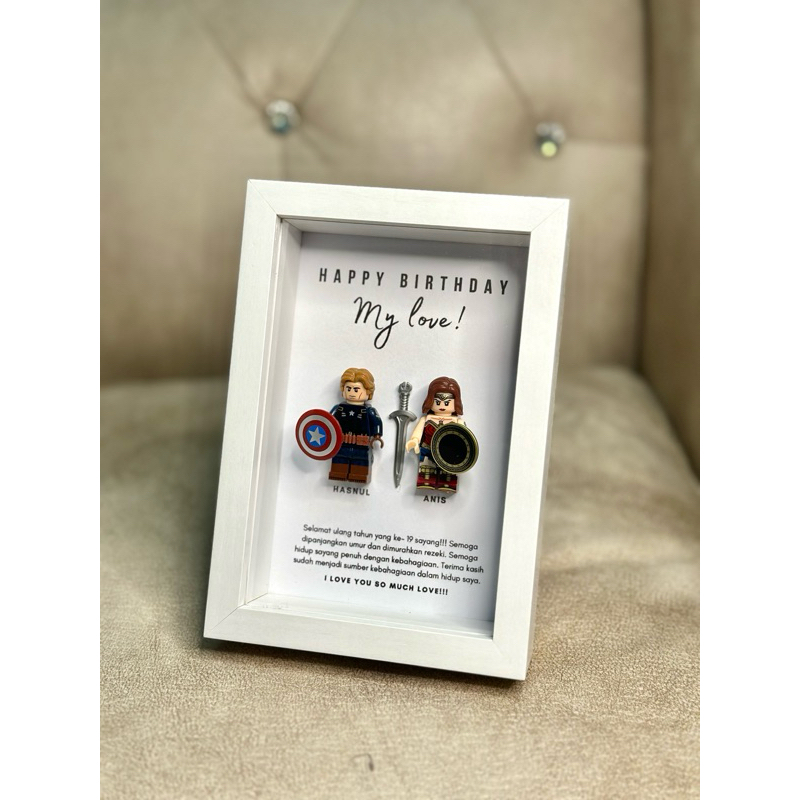 Custom Mini Personalized Figure Frame LEGO. Couples, Boyfriend ...