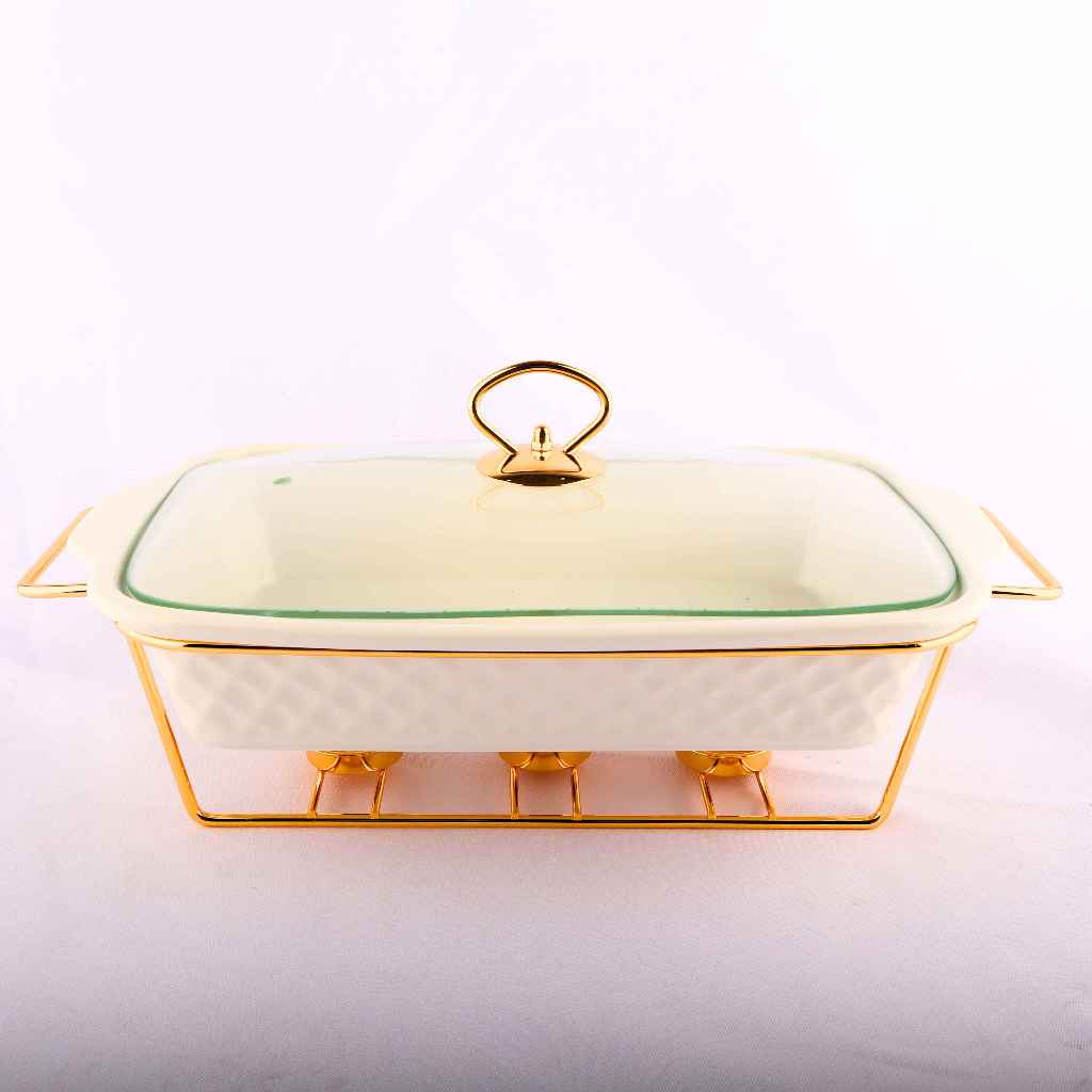 CX RECTANGLE CASSEROLE SET WITH CANDLE STAND | Shopee Malaysia