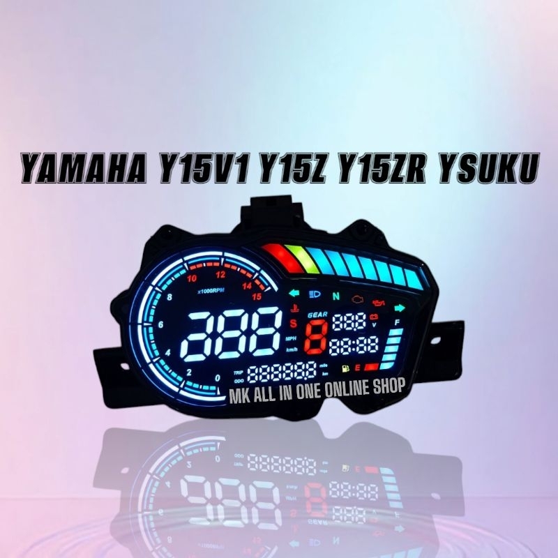 (READY STOCK) YAMAHA Y15 Y15V1 Y15Z Y15ZR YSUKU DIGITAL METER 100% PLUG ...