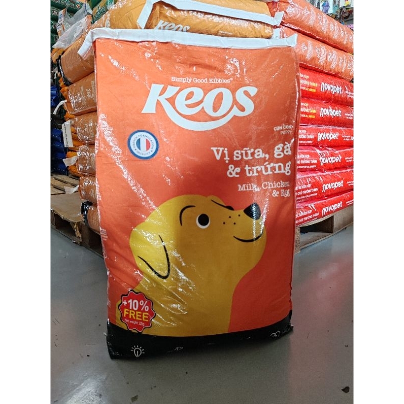Keos Puppy Kibbles Chicken, Milk, Egg flavour REPACK 1kg | Shopee Malaysia
