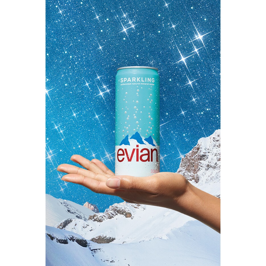 EVIAN SPARKLING MINERAL WATER CAN 330ML (ALLONGE MARKETING) | Shopee Malaysia