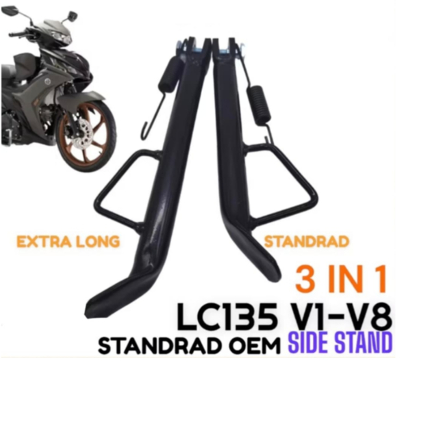 YAMAHA LC135 135LC V1-V8 SIDE STAND Side Stand STD LONG LC135 V1 V2 V3 ...