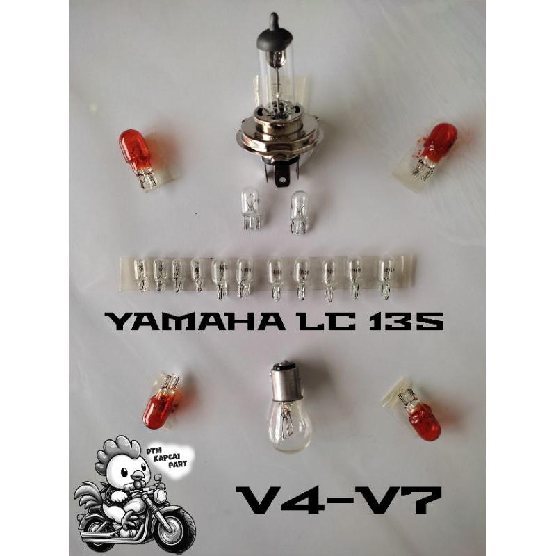 Yamaha Lc V2 V3 V4 V5 V6 V7 lc135 Full set bulb Headlamp bulb Rear lamp ...