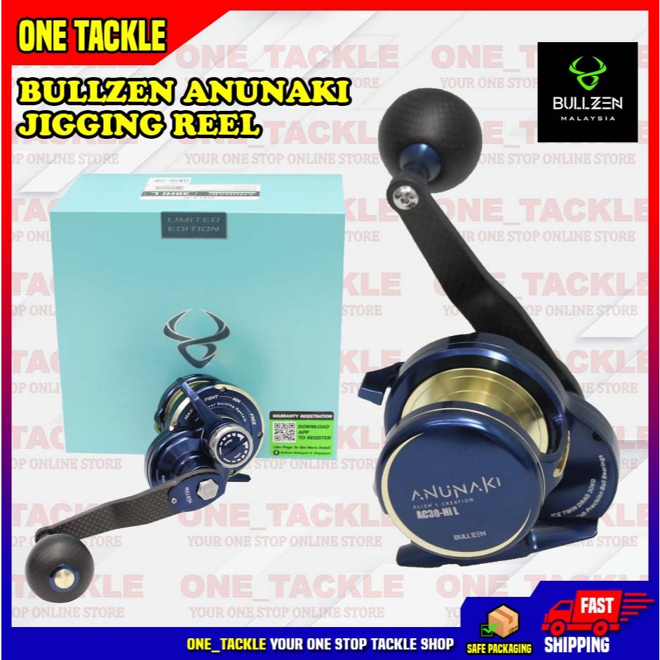 Bullzen Anunaki jigging reel AC30 high gear Left handle | Shopee Malaysia