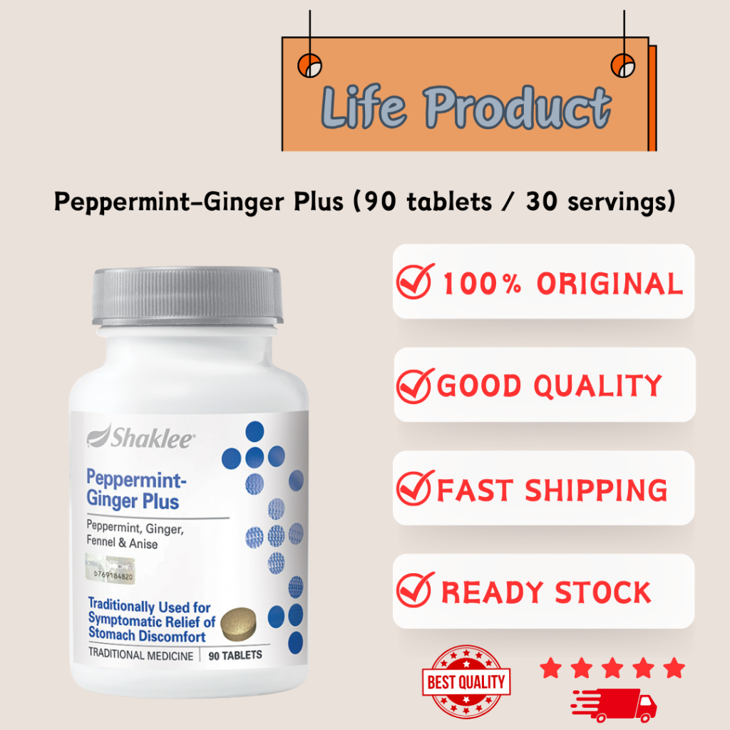 Peppermint-Ginger Plus (90 tablets / 30 servings) | Shopee Malaysia