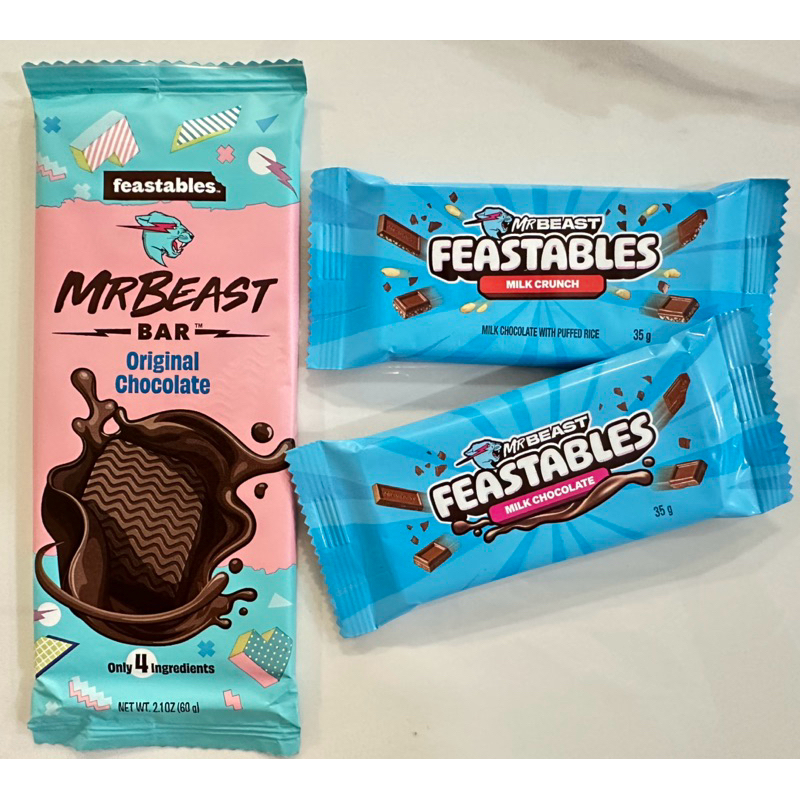 CLEAR STOCK !! MrBeast Feastables Chocolate Set | Shopee Malaysia