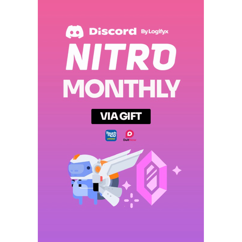 [READY STOCK] Discord Nitro Via Gift Monthly // 100% Working | Shopee ...
