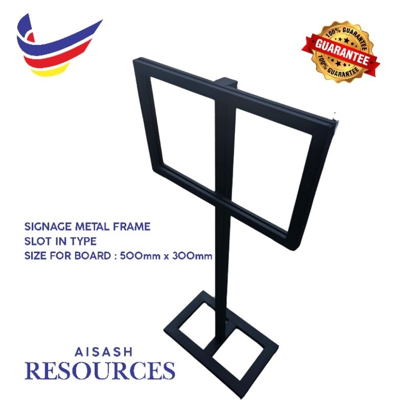 Metal Frame Signage Stand Slot In Type | Shopee Malaysia