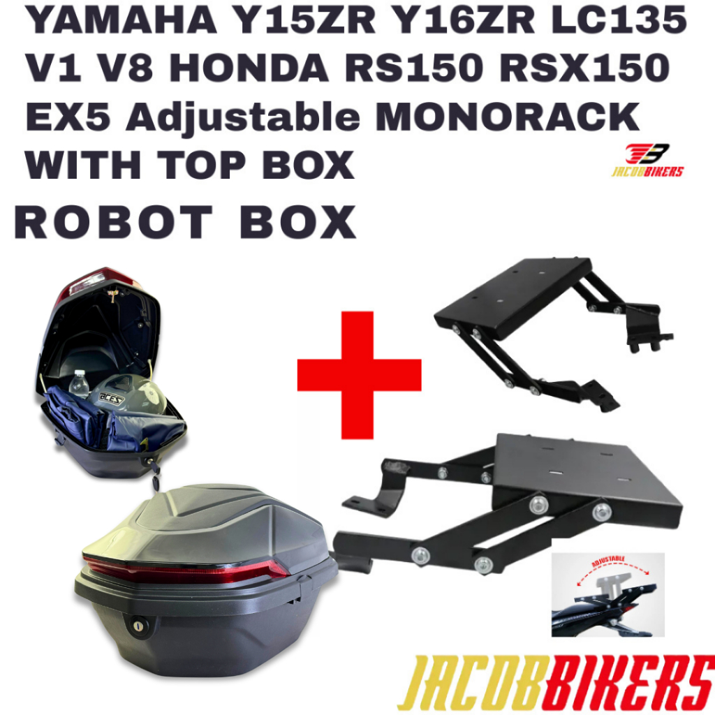 Combo Set GMA Top Box/Givi Box Rear Box Size 30L & RS150 Y16ZR VVA ...