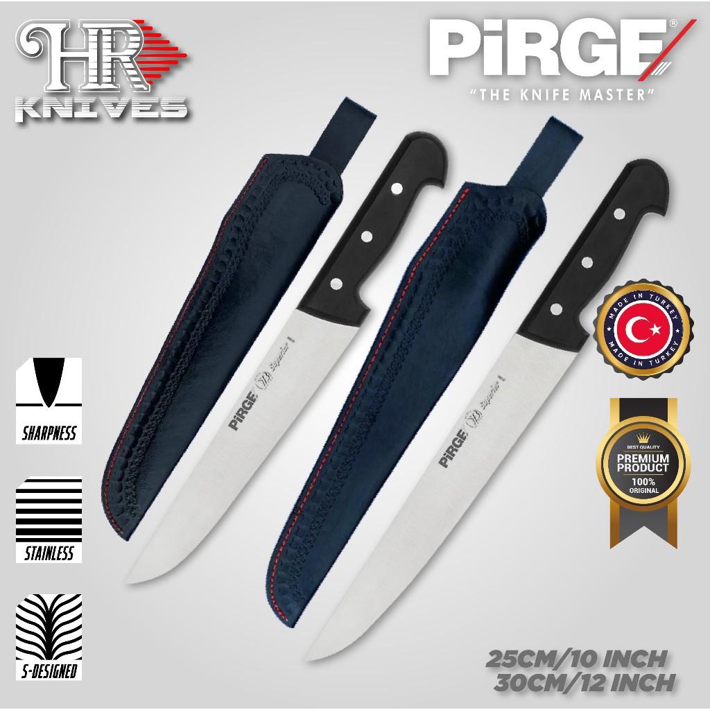 Pirge Superior Butcher's Knife (30cm/12'' 31086) / 25cm/10'' 91008 ...