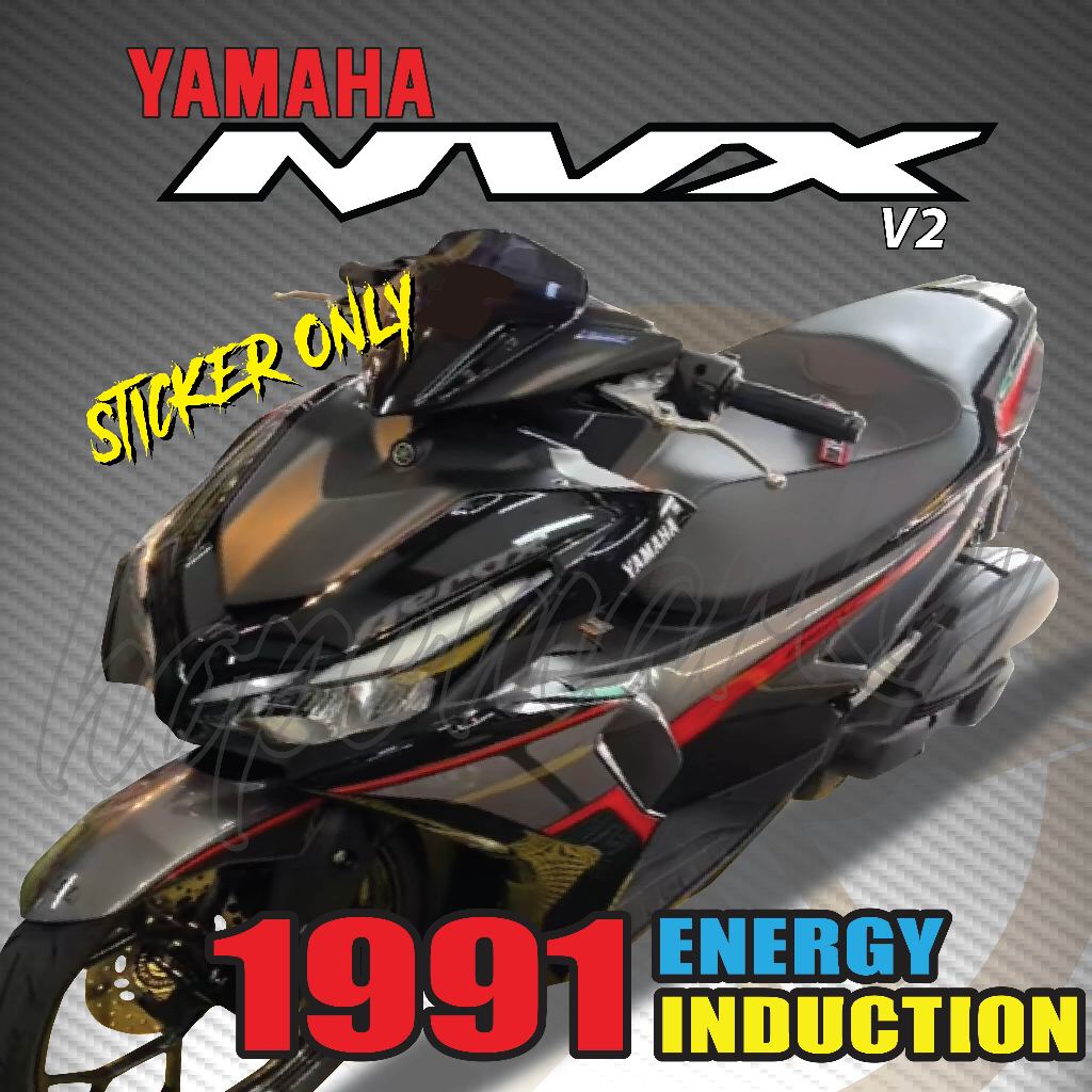 STRIPE MOTOR YAMAHA NVX / AEROX 155 V2 1991 ENERGY INDUCTION (28 ...