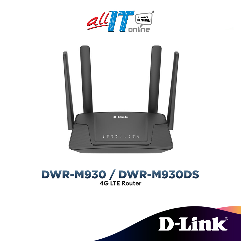 D-Link DWR-M930 / DWR-M930DS N300 Wireless 4G LTE Router | Shopee Malaysia