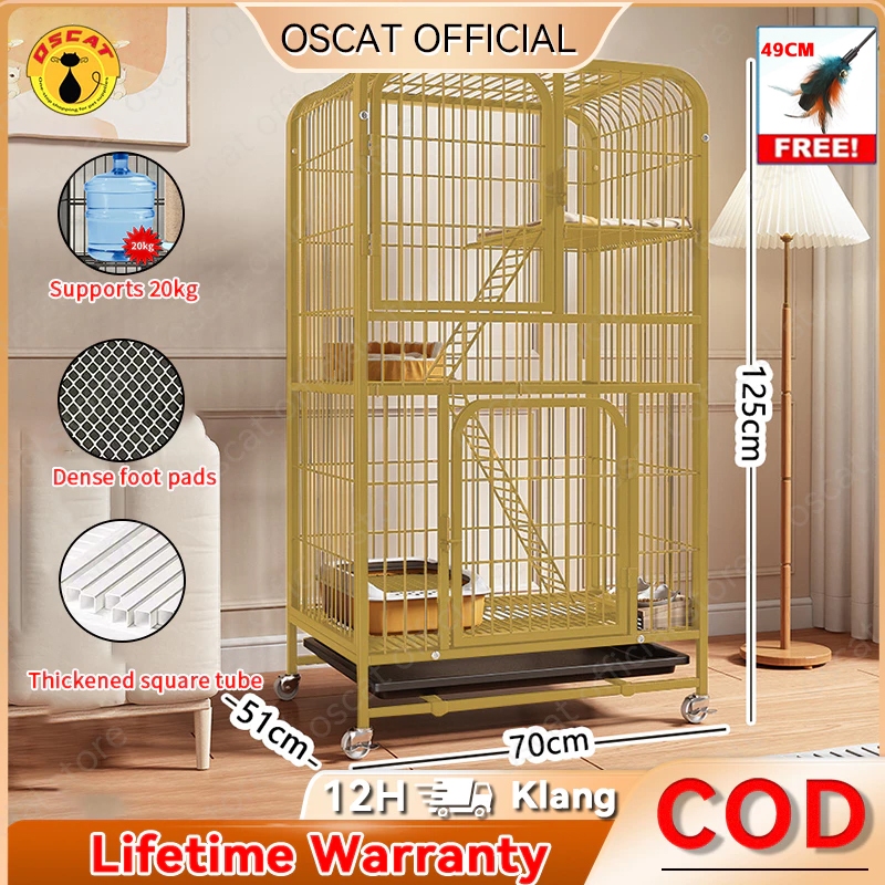 Large Cat Cage 2 3 4 Tingkat 5 Rumah Kucing Cat House Sangkar Kucing ...