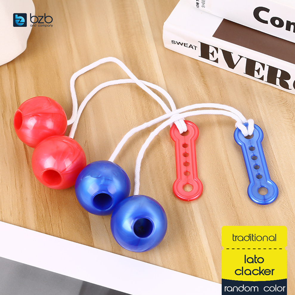 Lato Clacker Ball Game Traditional Old School Kid Toy Games Fidget Toys 儿童玩具 Mainan Viral Bola ...
