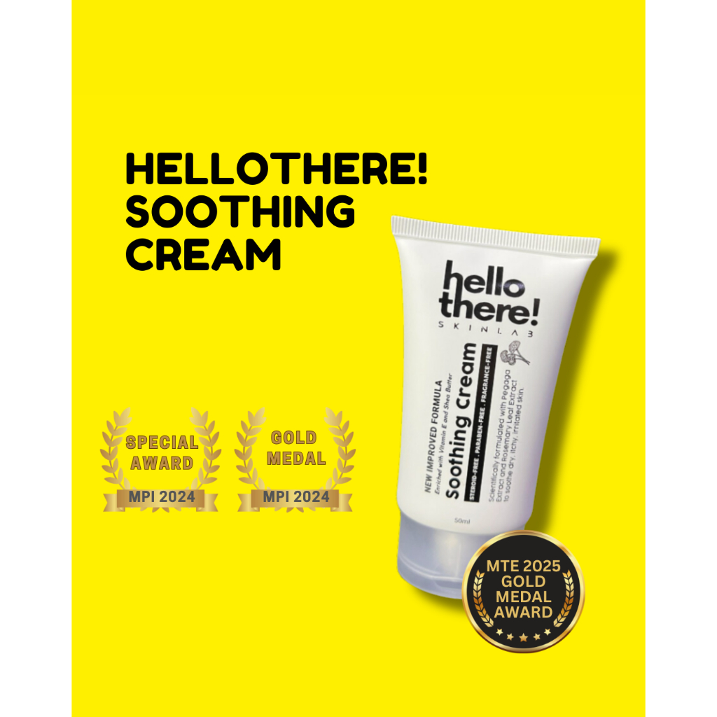 HELLOTHERE Soothing Cream (Kulit Gatal Eczema/Psoriasis/Sensitive Skin ...