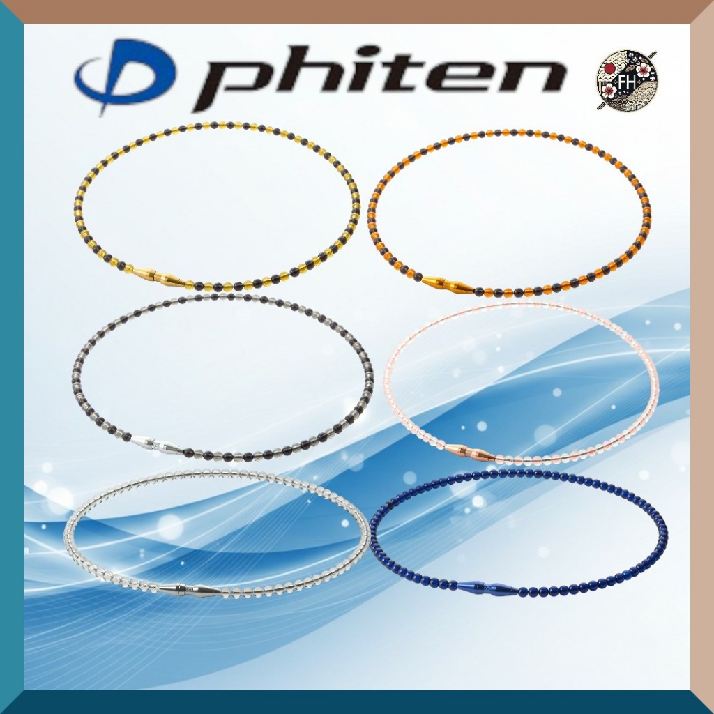 Phiten RAKUWA Necklace EXTREME Crystal Touch | Athlete-Approved Sports Necklace with Titanium ...