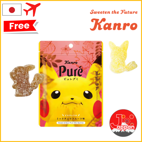 【In stock】Kanro/pure gummy pokemon/52g/pikachu type/original flavor/gummi,japan | Shopee Malaysia