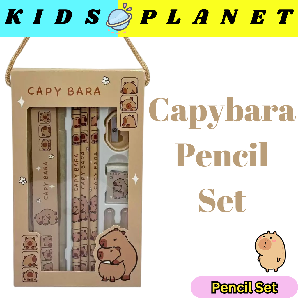 Pencil Set | Capybara HB wooden pencil set gift present kids children ...