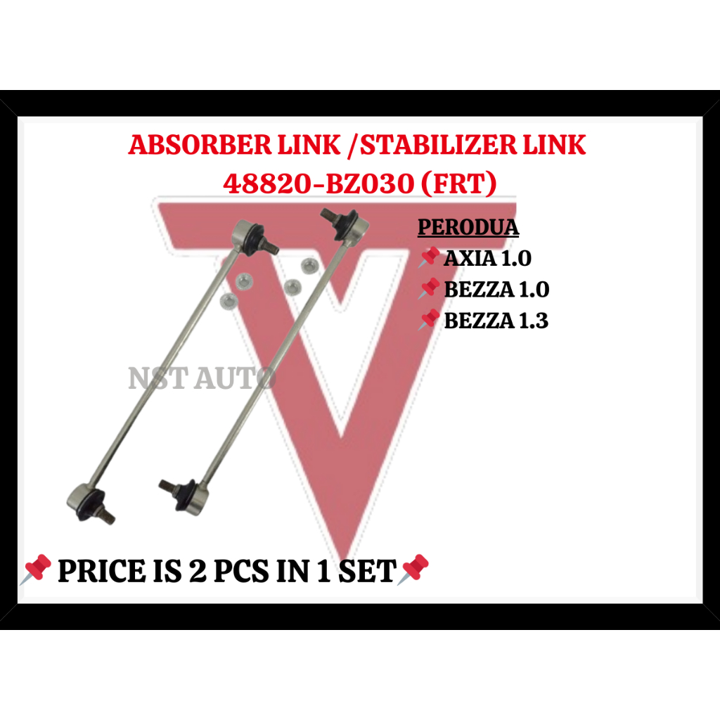 (2PCS IN 1 SET) PERODUA AXIA & BEZZA ALL MODEL FRONT STABILIZER LINK ...