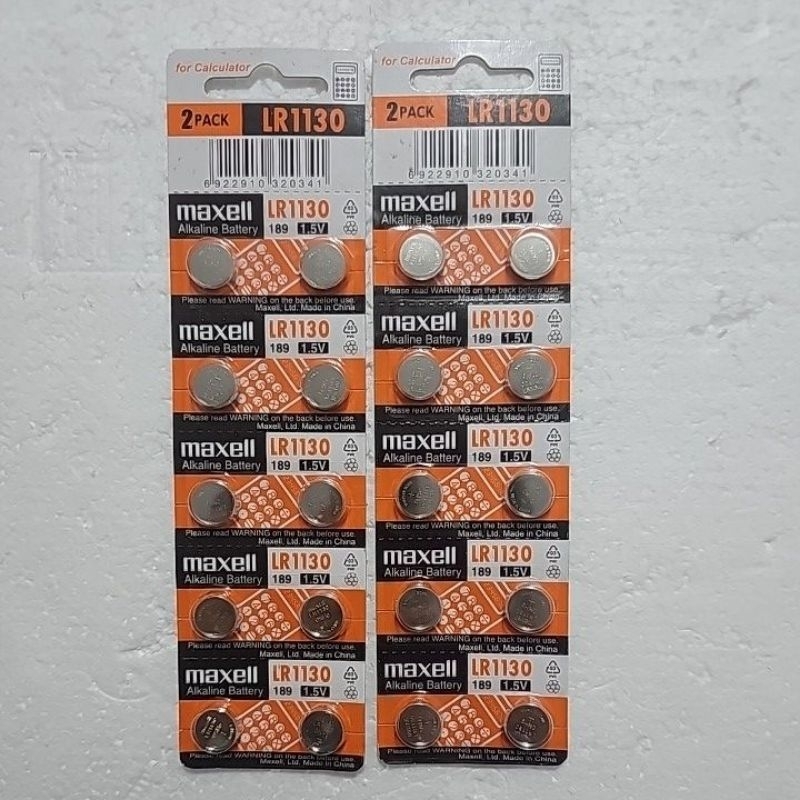 Maxell LR1130（189） 1.5V Alkaline Button Cell (for: 10pcs per pack) | Shopee Malaysia