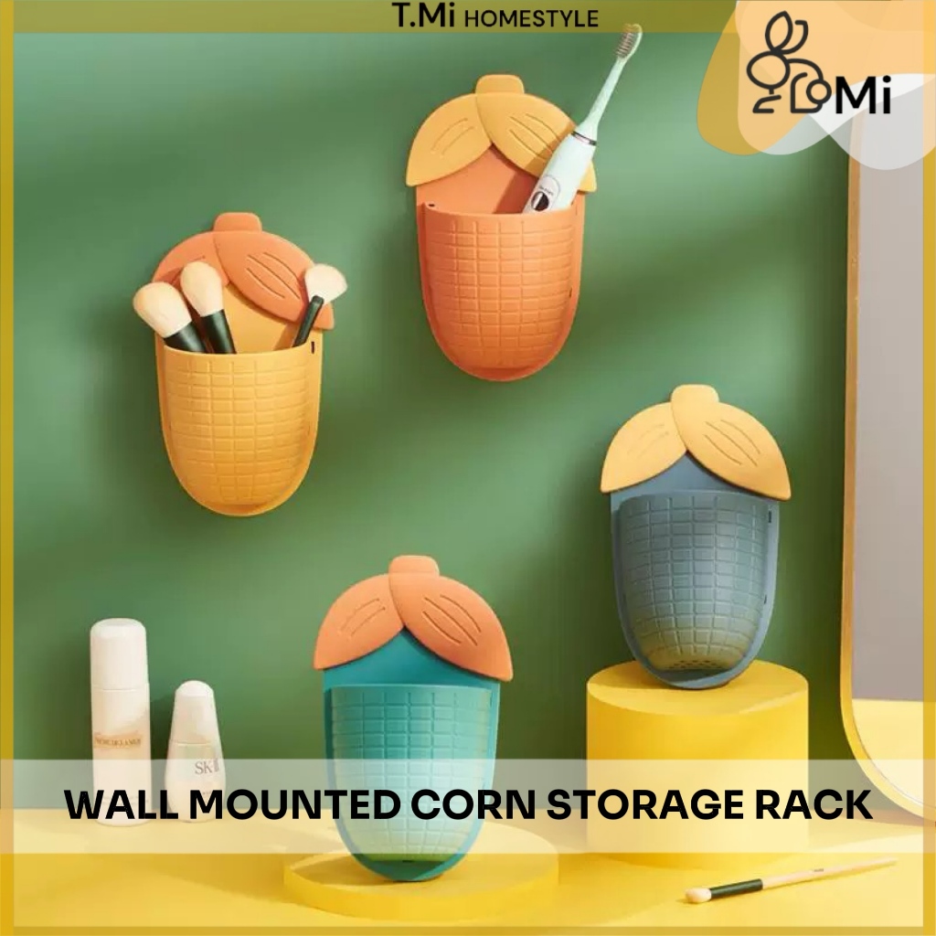 TMi Rack Wall-Mounted Non-Perforated Remote Control Storage Box Corn ...