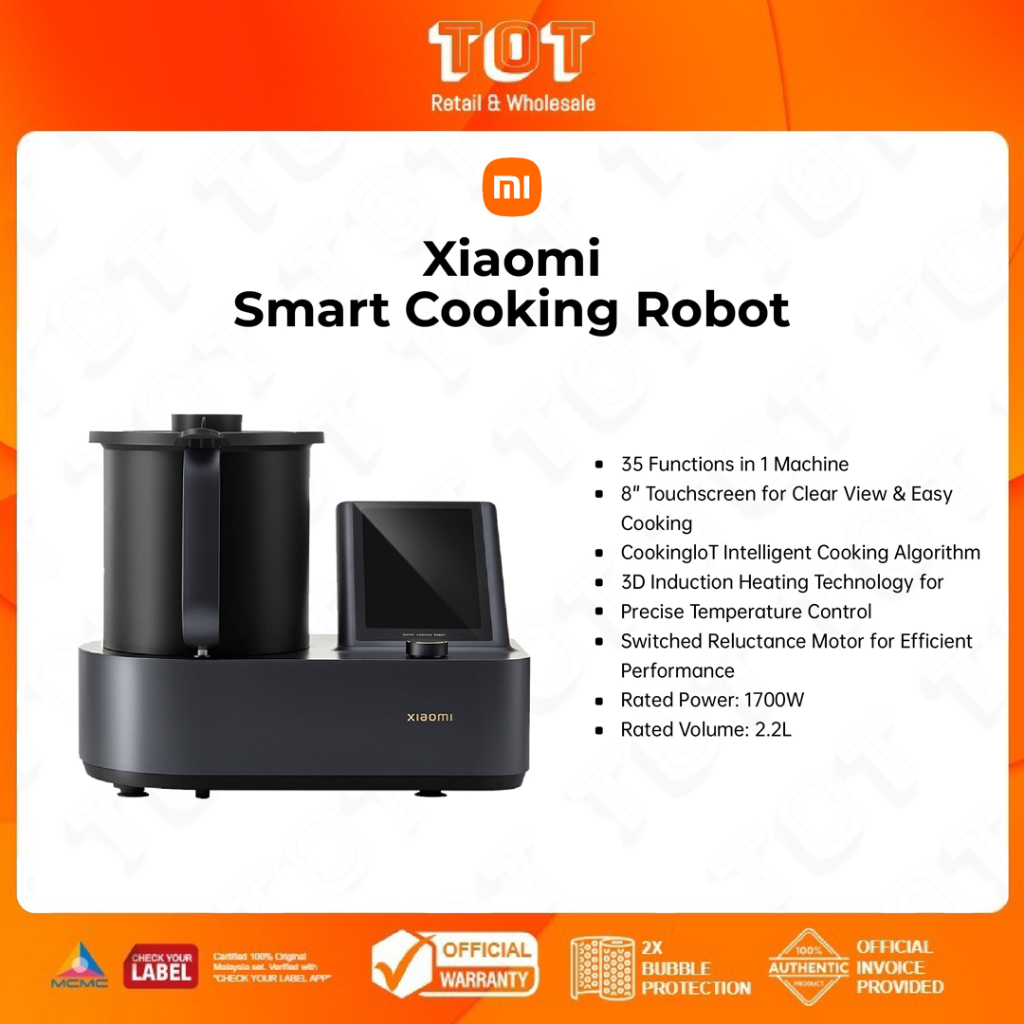 Xiaomi Smart Cooking Robot I 3D Induction Heating I Stainless Steel Pot ...