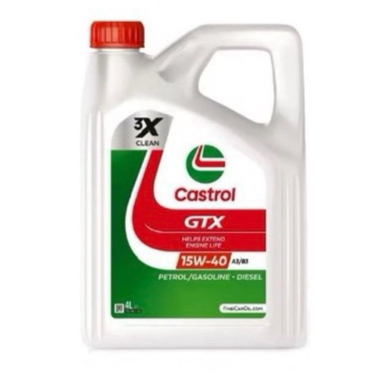 3436868 Castrol GTX 15W-40 mineral synthetic engine oil (4 liter ...