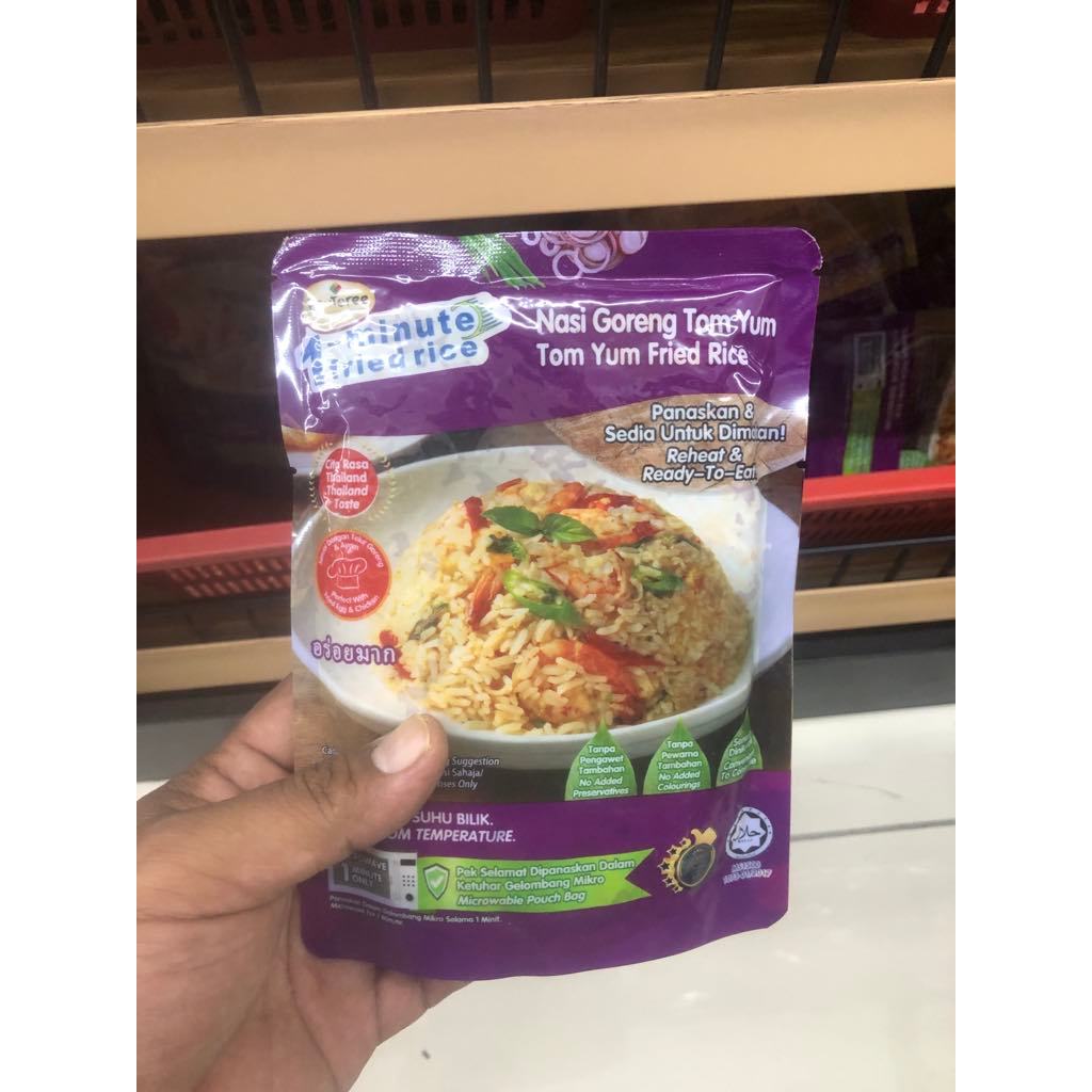 BENTOREE 1 min Ready to Eat Fried Rice 210g (Nasi Goreng Segera) Tom ...