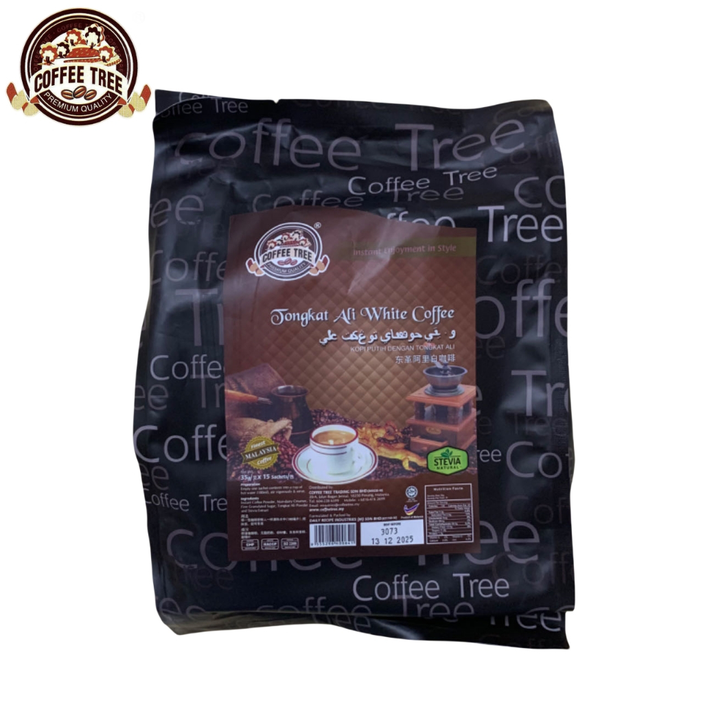 Coffee Tree TONGKAT ALI White Coffee PREMIUM Halal 咖啡树 东革阿里 白咖啡 特级版 15s ...