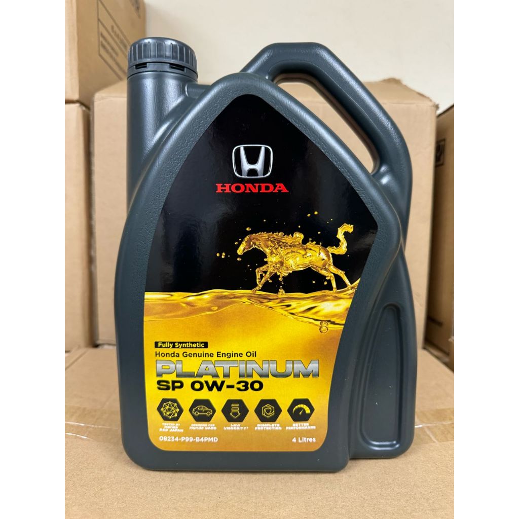 Honda Genuine Engine Oil Platinum Fully Synthetic SP 0W-30 4 Litres 100 ...