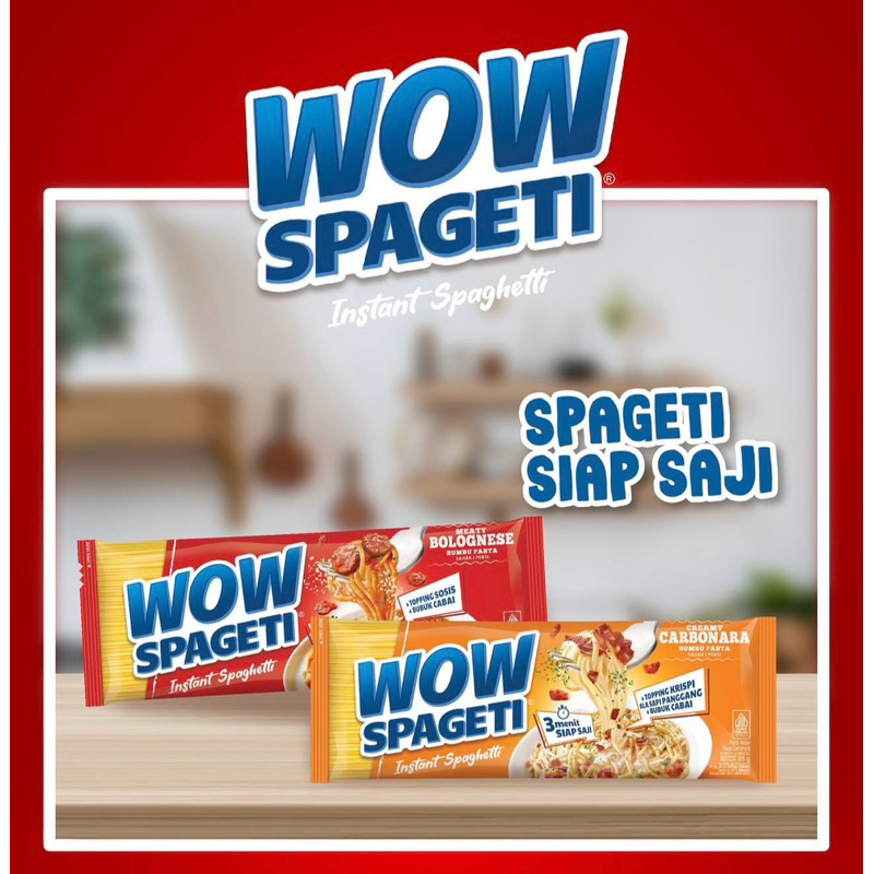 WOW SPAGHETTI HALAL INSTANT 88GRAM | Shopee Malaysia