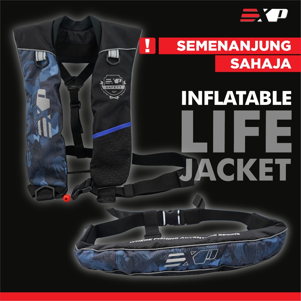 EXP LIFE JACKET/ WAIST LIFE JACKET 100N automatic inflatable life ...