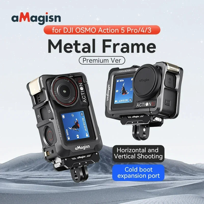 AMagisn Metal Rabbit Cage Protection Frame Case for DJI OSMO Action 5 ...