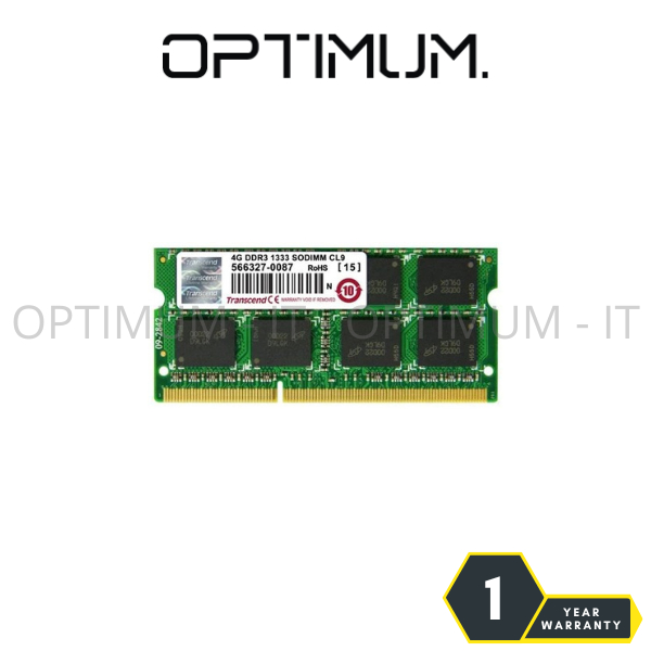 [Refurbished] MAJOR BRANDS 4GB DDR3 1333MHz PC3-10600 Laptop Ram (1Y ...